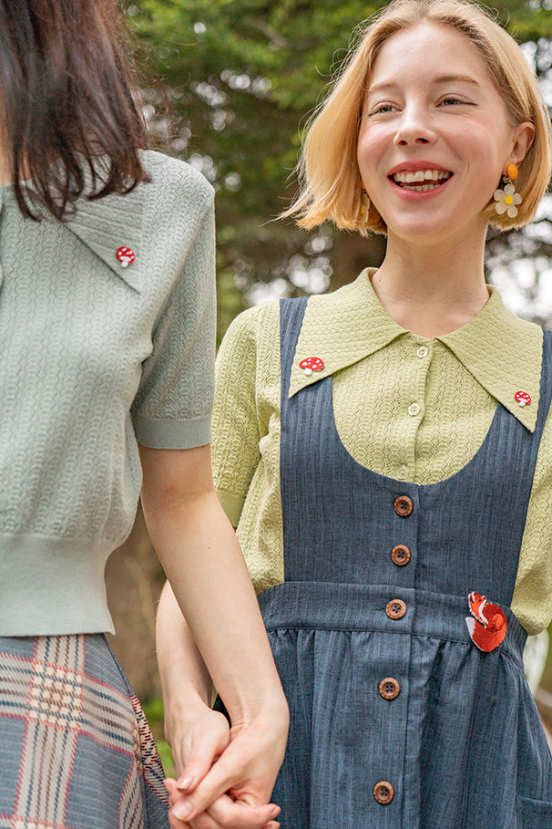 Little Mushroom Top (Matcha) – Miss Patina