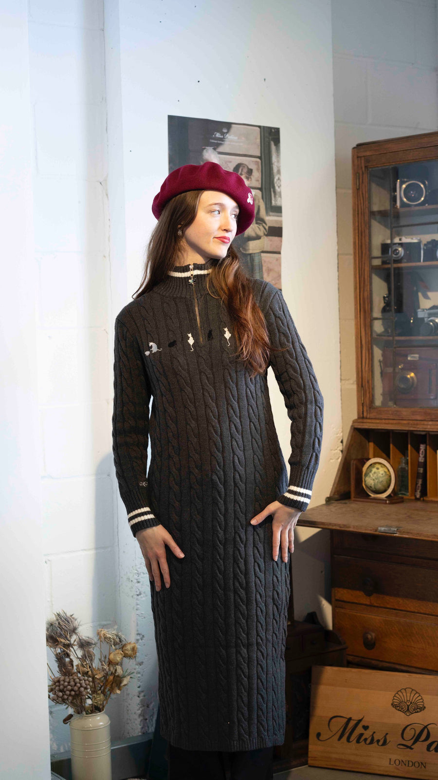 Cat Lady Cable Knit Dress – Miss Patina