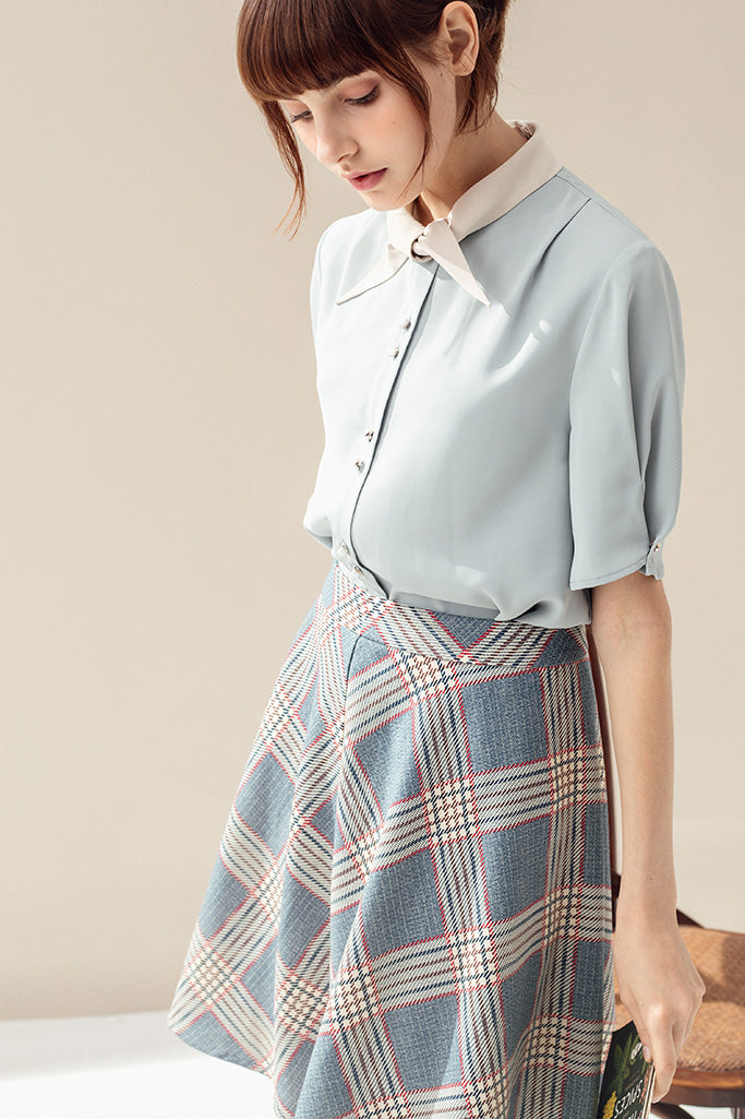 Colette Shirt (Blue) – Miss Patina