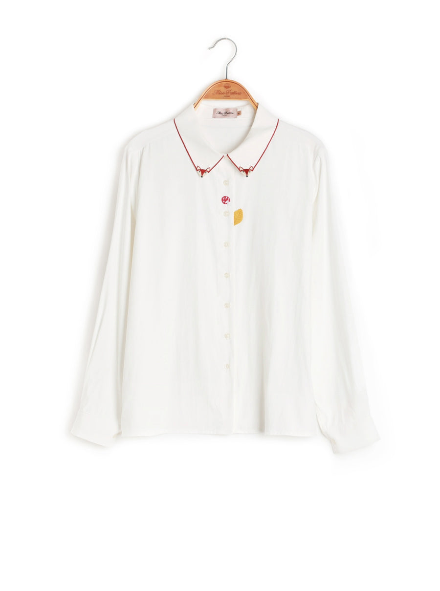 Friendly Fox Collared Shirt – Miss Patina